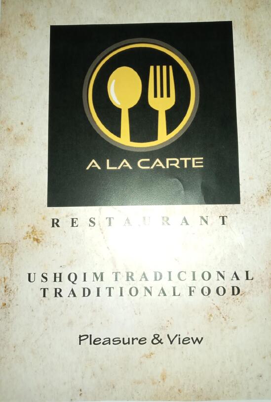 Menu at Restaurant ALA CARTE, Prizren