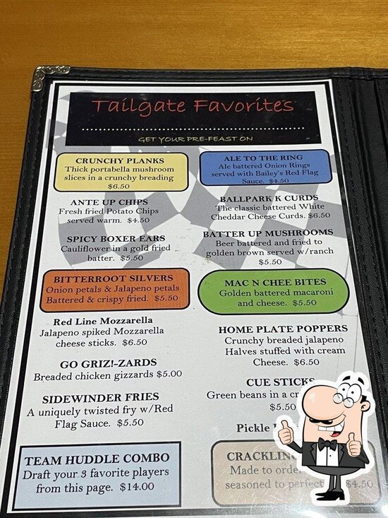 Menu at Stumble Back Inn pub & bar, Victor