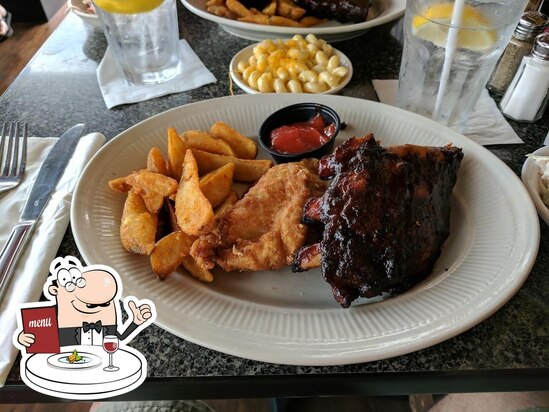Menu at Hog Fathers BBQ, Washington