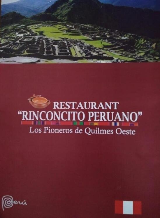 Menu at Restaurante Rinconcito Peruano - Los Pioneros de Quilmes Oeste ...