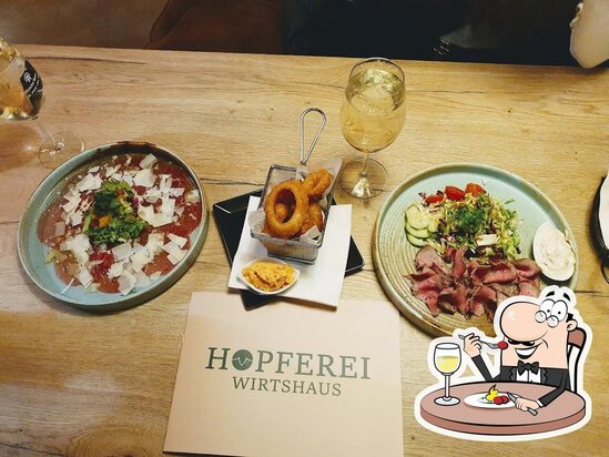 Menu au Hopferei Wirtshaus restaurant, Ramstein