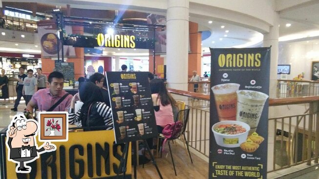 Menu at Origins, North Jakarta, mal