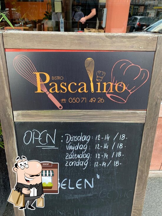 Menu at Pascalino restaurant, Maldegem