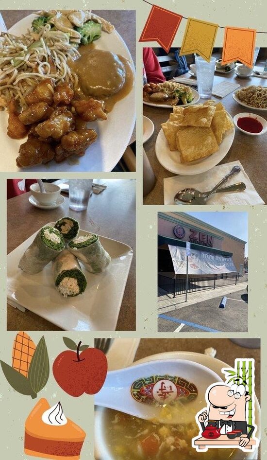 Menu at Zen Asian Diner restaurant, Visalia