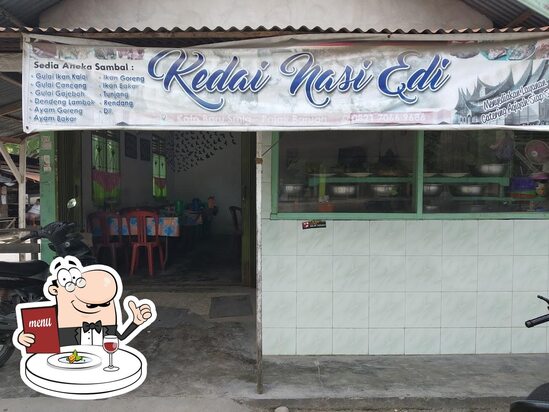 Menu at Kedai Nasi Edi, Koto Baru Simalanggang