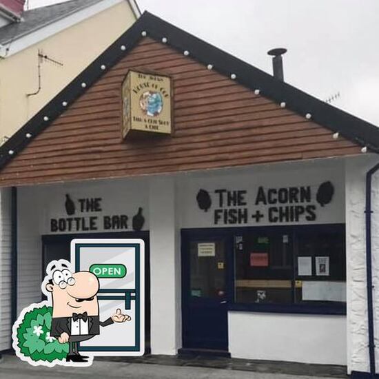 Menu at The Acorn fast food, Borth