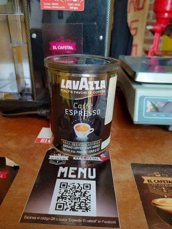 Menu at Expendio El cafetal, Pachuca