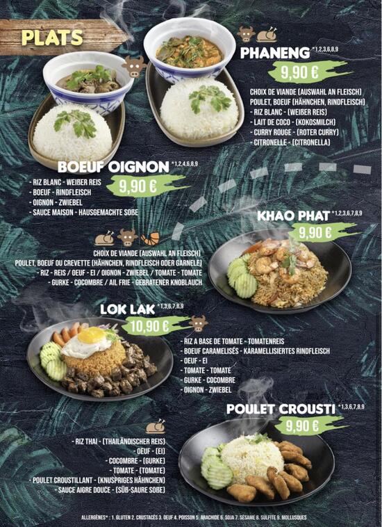 Speisekarte von Makin Thai KEHL restaurant, Kehl