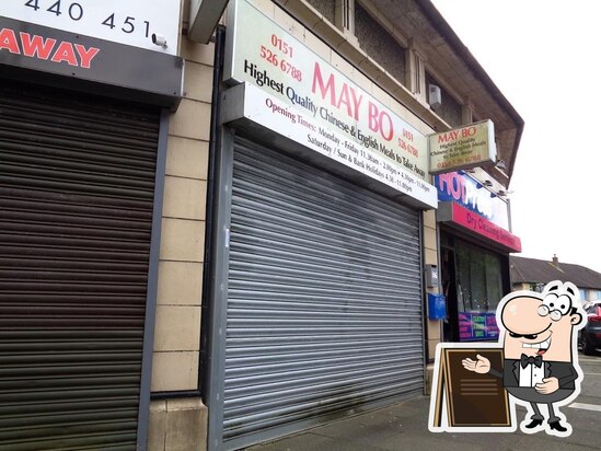 Menu at May Bo Takeaway restaurant, Liverpool