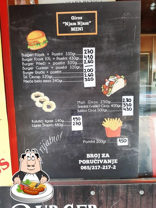 Njam njam giros, Stara Pazova - Restaurant menu, prices and reviews