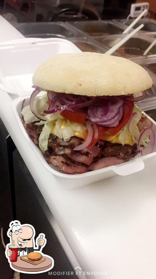 Menu au OXO Burger, Grâce-Hollogne