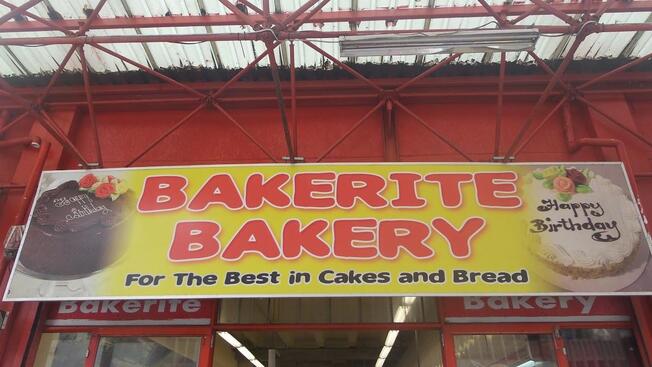 Menu at Bakerite Bakery, Durban
