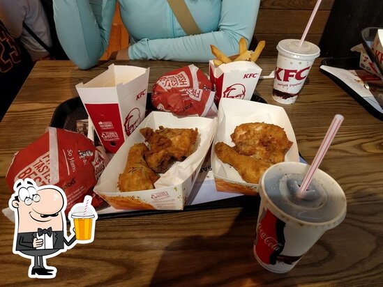 Menu at KFC Fort Street restaurant, Auckland