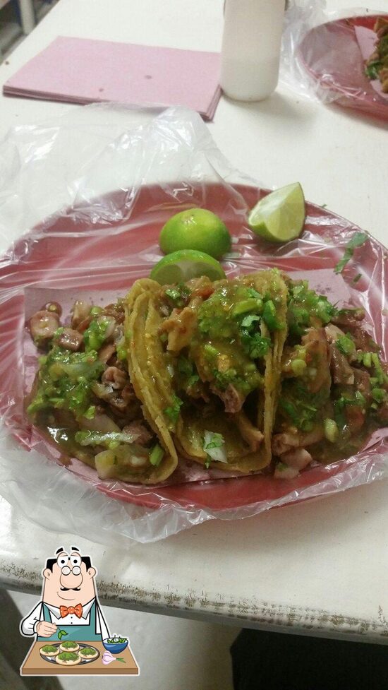 Menu at Tacos Don Marcos (El Campeón) restaurant, Mexico City