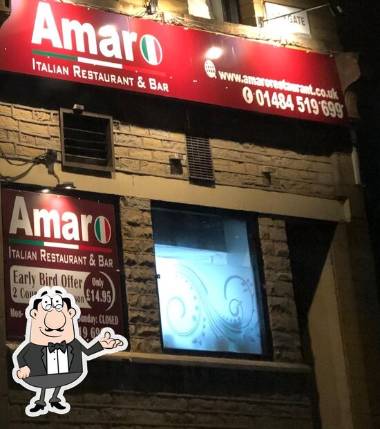 Menu at Amaro Italian Restaurant & Bar, Huddersfield