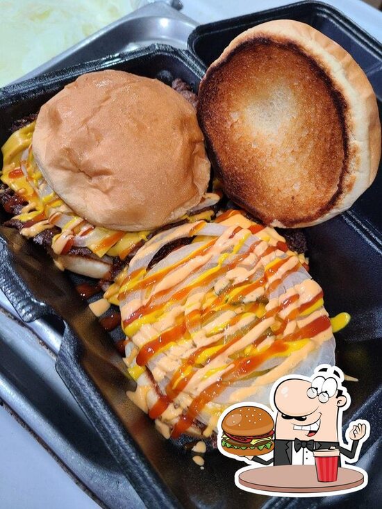 Menu at Brick Burgers restaurant, Los Angeles