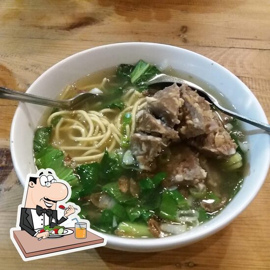 Menu at Bakso Raksasa restaurant, Sidoarjo