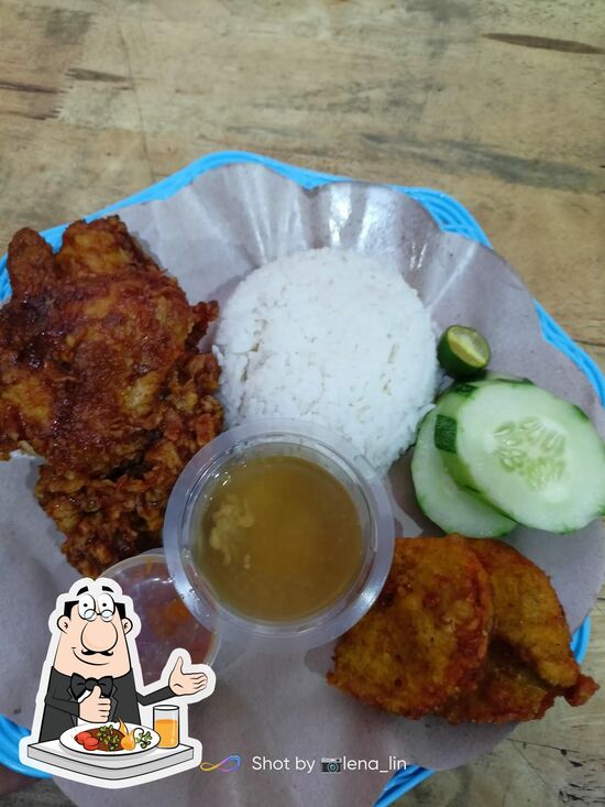 Menu at Ayam Crispy Bakar restaurant, Pontianak