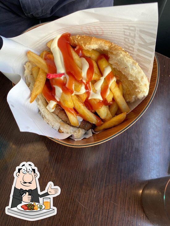 Menu at Miki Burger restaurant, Bitola, 27th of March