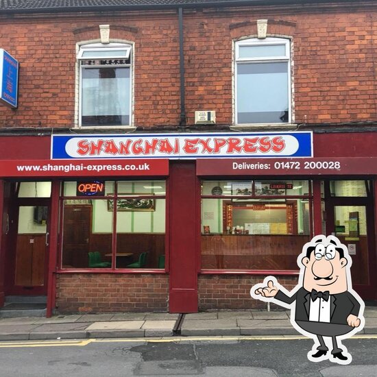 Menu at Shanghai Express fast food, Cleethorpes