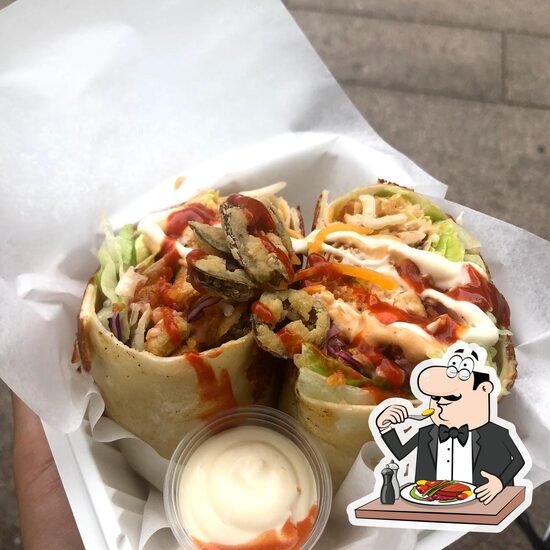 Menu at Eat Chicken Wraps restaurant, Vancouver, 800 Howe St