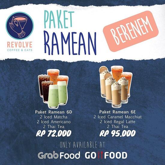 Menu at Revolve Coffee & Eats cafe, Tangerang