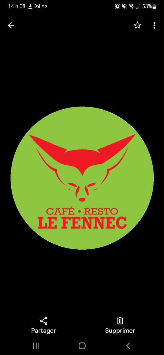 Menu au Café-resto Le Fennec, Montréal