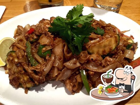 Menu at Thai House restaurant, London, 33 Tachbrook St