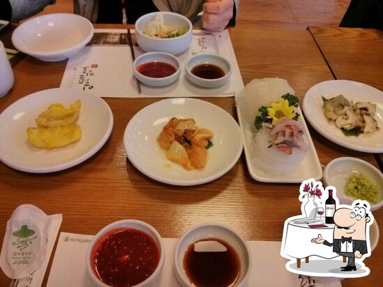 Menu at The Gunsan restaurant, Seoul