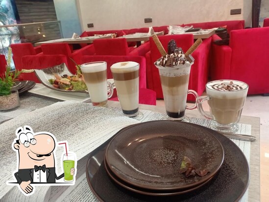 Menu at cafe restaurant vogue, Agadir