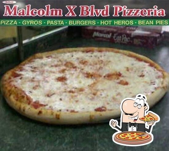 Carta de pizzería Malcolm x grocery, Nueva York