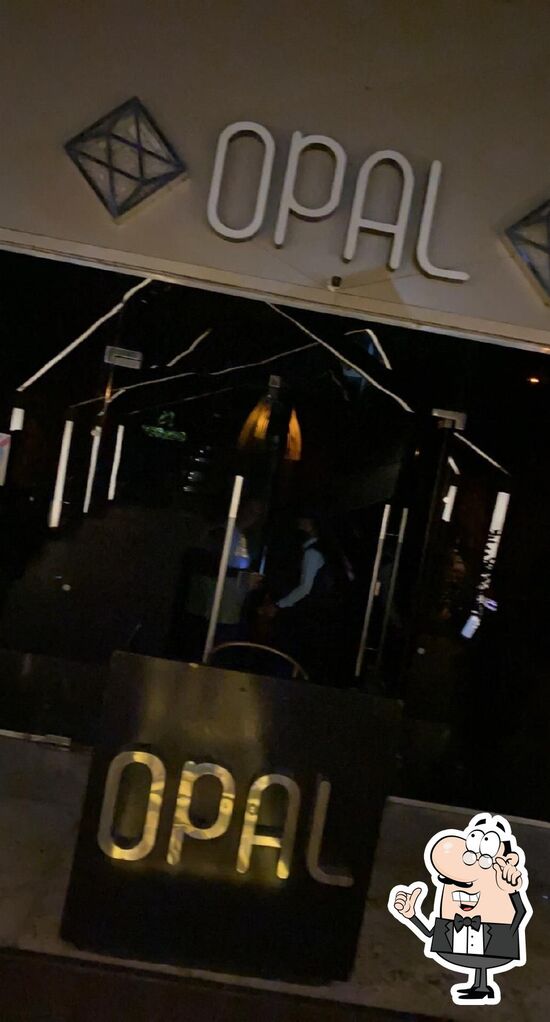 Menu at Opal club, Giza