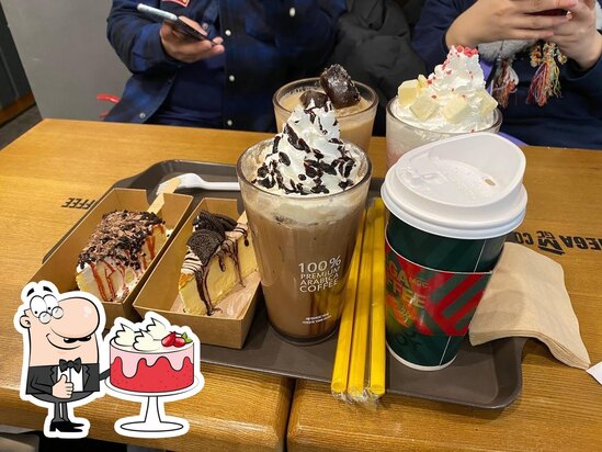 Menu at MEGA COFFEE cafe, Seoul, 64 World cup buk-ro 6-gil