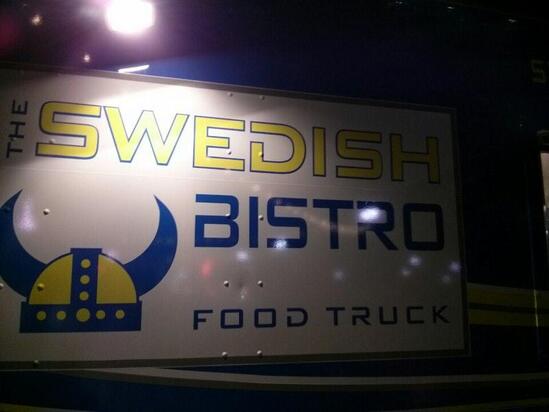 Menu at the swedish bistro food truck, Jacksonville
