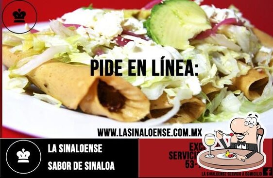 Menu at La Sinaloense Servicio a Domicilio restaurant, Mexico City