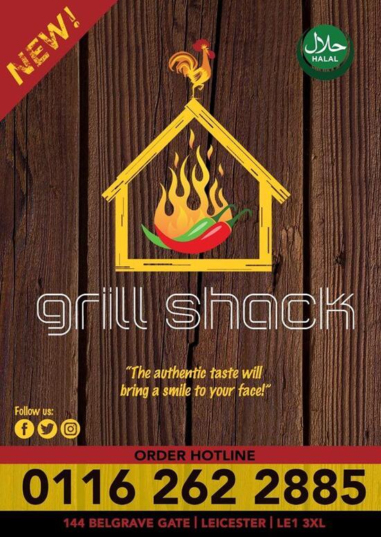 Menu at Grill Shack restaurant, Leicester
