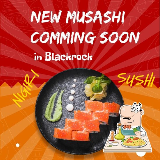 Menu at Musashi Blackrock restaurant, Dublin