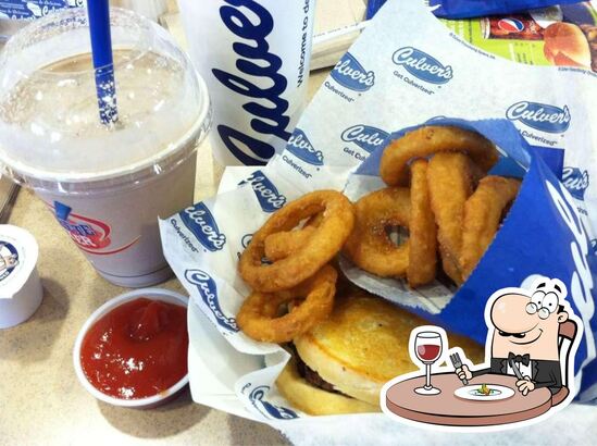Menu at Culver's fast food, Lehi