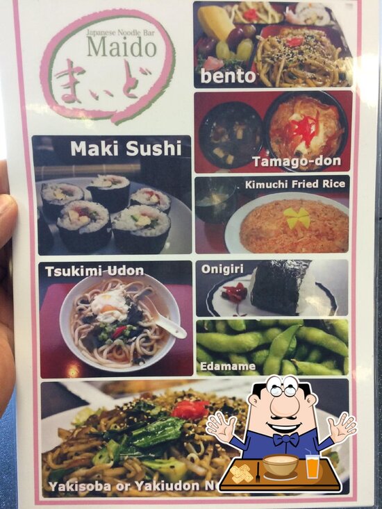 Menu at Maido Japanese Noodle bar, Torquay