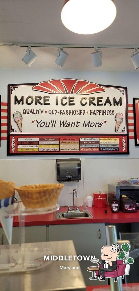 Menu at More Ice Cream, Middletown