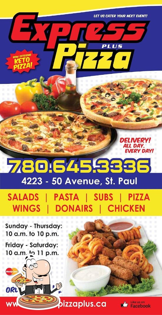 Menu at Express Pizza Plus pizzeria, Saint Paul