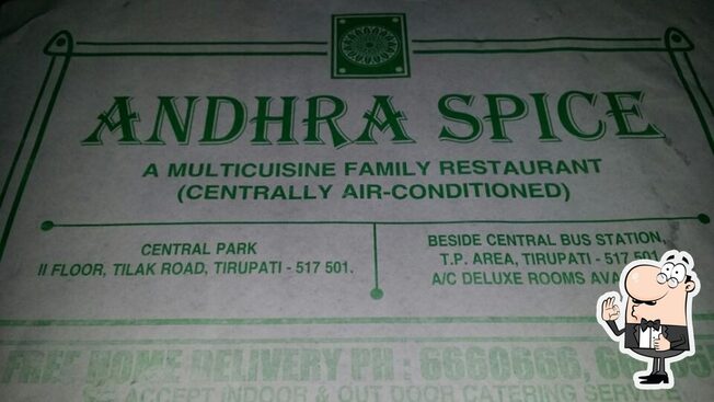 Menu at Andhra Spice, Tirupati, JCPC+GM5