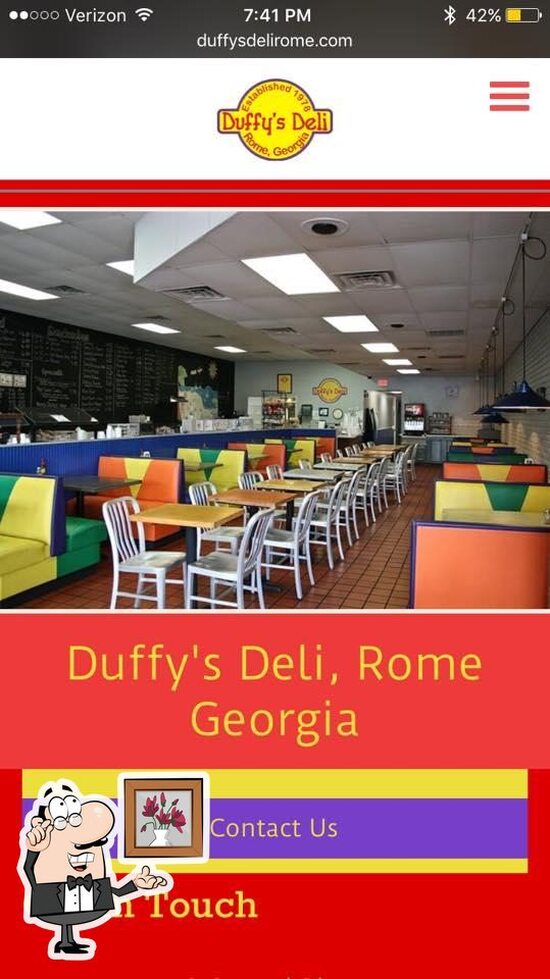 Duffy's Deli, 3 Central Plz in Rome - Restaurant menu and reviews