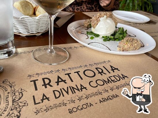 Menu at Trattoria La Divina Comedia restaurant, Bogotá