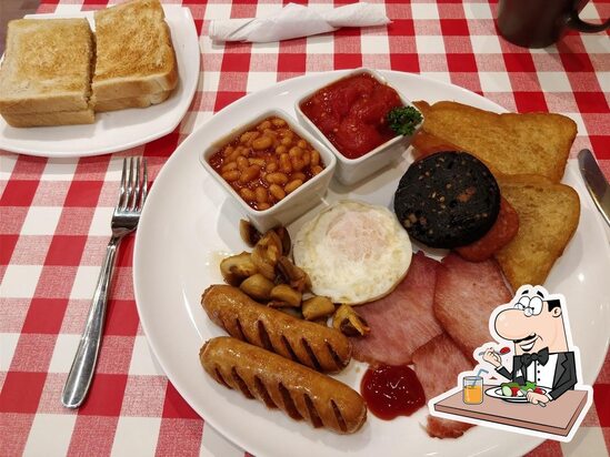 Menu at Glossop Cafeteria, Glossop