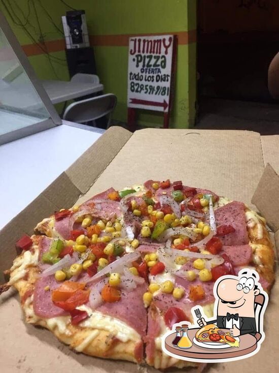 Menu at Jimmy Pizza restaurant, San Cristobal