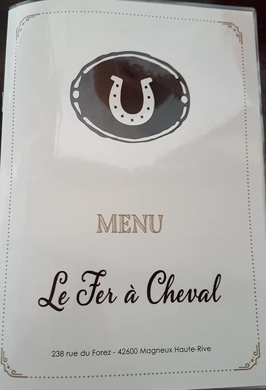 Menu au Le Fer à Cheval restaurant, Magneux-Haute-Rive