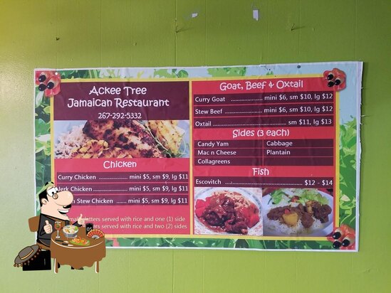 Ackee Tree Jamaican Restaurant, Philadelphia - Restaurant menu, prices ...