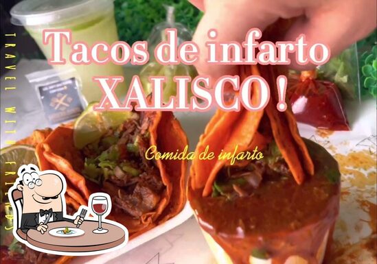 Menu at Luxury food restaurant, Xalisco