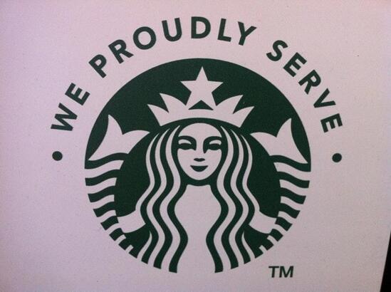 Menu at Starbucks, Swindon, Pipers Way